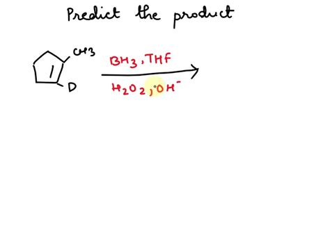 Solved Predict The Product When The Given Alkene Reacts 56 Off