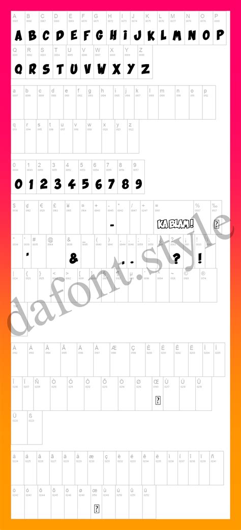 Ka Blam Font Style Dafont Style