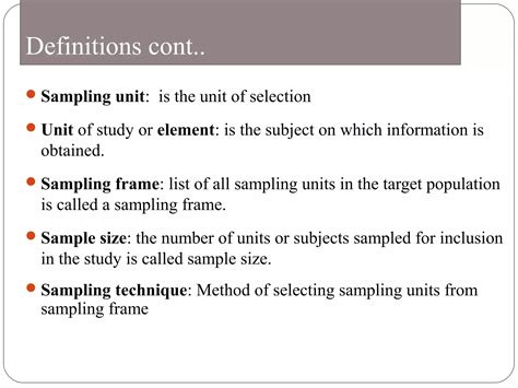 Sampling And Its Variability Ppt