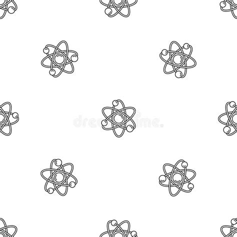 Atom Pattern Seamless Blue Stock Illustration Illustration Of Object 122993175