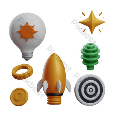 3d Realistic Vector Icon Set Png Images Png Free Download Pikbest