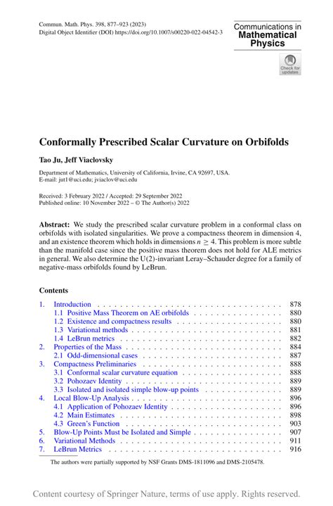 Pdf Conformally Prescribed Scalar Curvature On Orbifolds