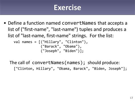 Cse 341 Lecture 2 Lists And Tuples More Functions Mutable State Ppt