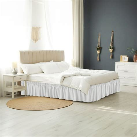 Hotel Quality Size Bedskirt With 15 Inch Drop Premium Ruffled Dust