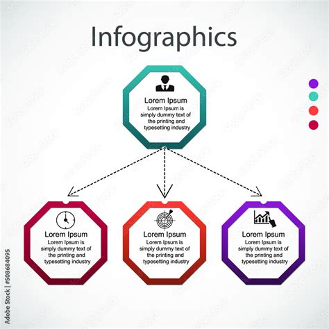 Business Data Visualization Infographics Scheme Of The Process Of Elements Using Graphics