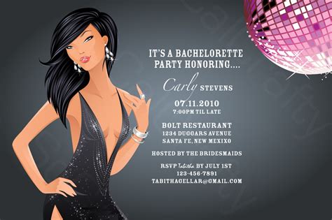 Custom Sexy Bachelorette Party Invitation With Many By Socalcrafty