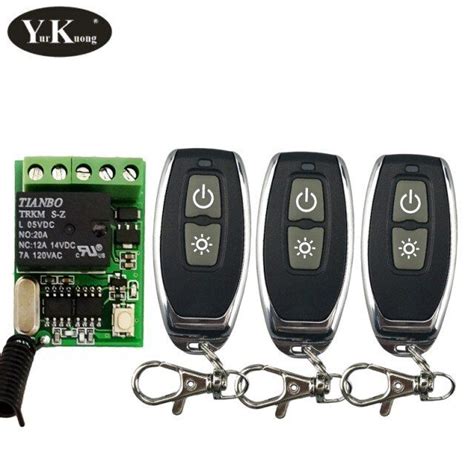 power on off remote control switch 5v 6v 7 4v 9v 12v remote control push button rf wireless