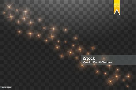 골드 스타 먼지 반짝이 입자 투명 한 배경에 고립의 흔적 벡터 골드 반짝이 파 그림 개념에 대한 스톡 벡터 아트 및 기타 이미지 개념 검은색 곡선 Istock