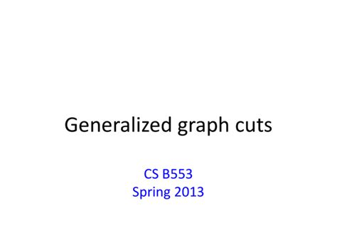 Graph Cuts