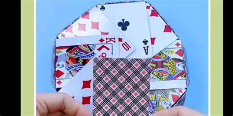 用扑克牌制作收纳盒 360新知