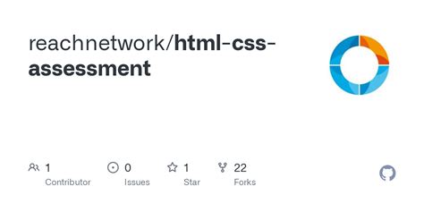 Github Reachnetworkhtml Css Assessment