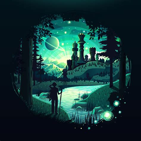 Illustration Prok Art Prokopenko Chess Madewithsketch Natureart