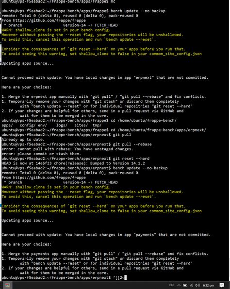 Erpnext 14 Not Working After Bench Update Reset 6 By 11118 Erpnext Frappe Forum