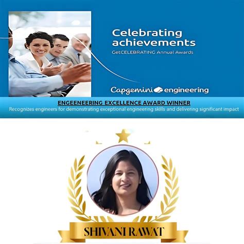 Shivani Rawat On Linkedin Im Humbled To Have Received The Engineer Excellence Annual Award At