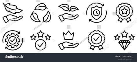 Product Feature Icon Set Streamlined Line Stock Vector Royalty Free 2470734631 Shutterstock