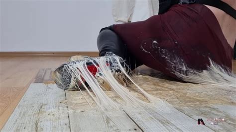 Girls With High Heel Boots Stuck In Glue Ultra Instinct Brandon