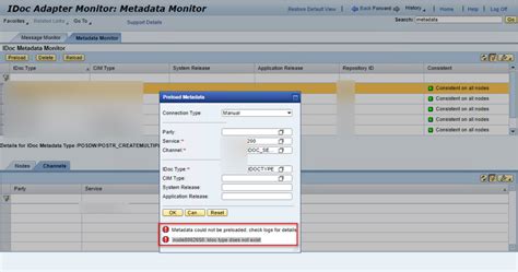 Sap Po Idoc Issue In Sm58 Idocerrormetadataunavailable Sap Zero To Hero