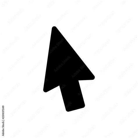 Click Icon Vector Cursor Icon Computer Mouse Click Cursor Black Arrow Icons Stock Vector