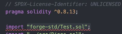 Solidity Forge Stdtestsol Imported And Working But Vscode Marks An