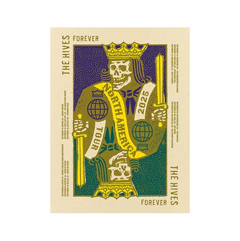 2025 North America Tour Poster The Hives Us Store