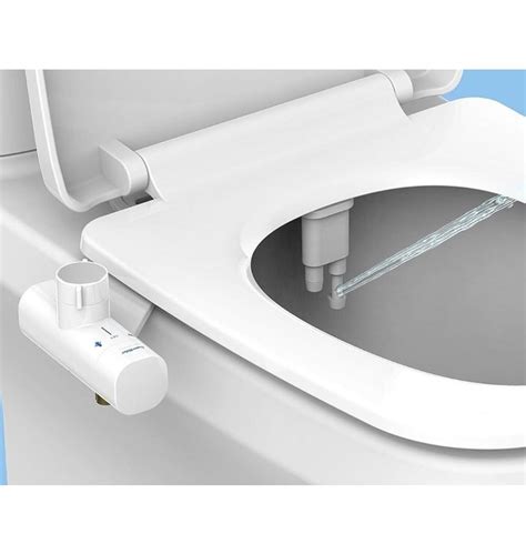 Superbidet 고품질 비데 부착 우아한 디자인 전면 및 후면 담수 세척을 위한 이중 노즐 비전 티몬