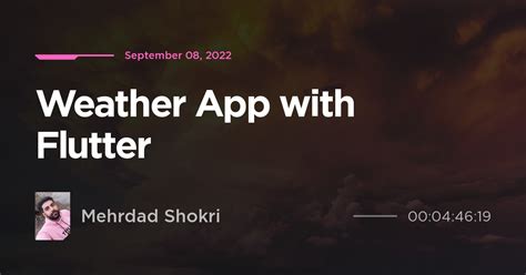Weather App With Flutter