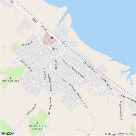 Map Flint Map Of Flint Flintshire Ch6 5 And Practical Information