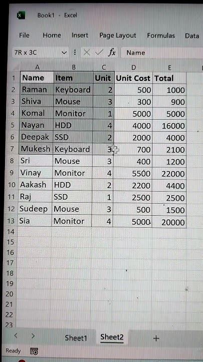 item details using slicer in excel 🔥 microsoft excel tutorial for beginners 💯 shorts