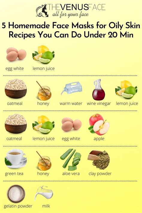 Homemade Face Masks For Acne Oily Skin Simple Recipes