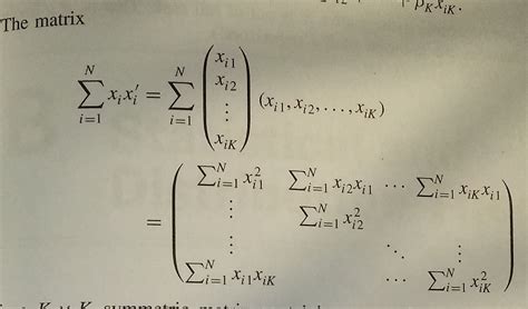 How Sum Work Vectors And Matrices Mathematics Stack Exchange