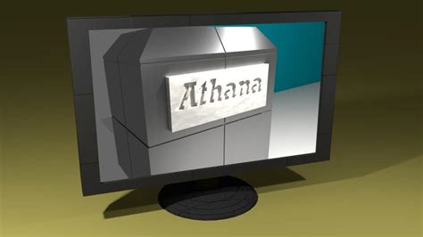 Athana 3d Simple Monitor Model Beginer Class Very