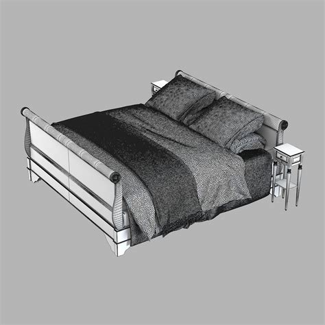 전통적인 프로방스 스타일의 침실 세트 3d 모델 58 Obj Max Free3d