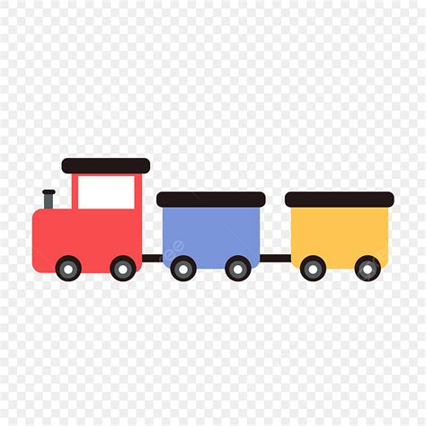 손으로 그려진 기차 일러스트 만화 아름다운 빨간 검은 바퀴 장난감 기차 어린이 훈련 Png 일러스트 및 Psd 이미지 무료 다운로드 Pngtree