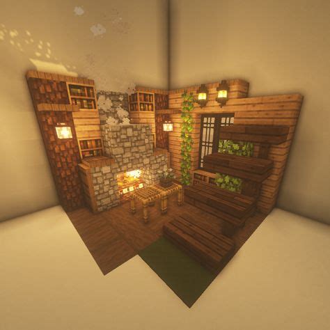 Minecraft Spruce House Interior