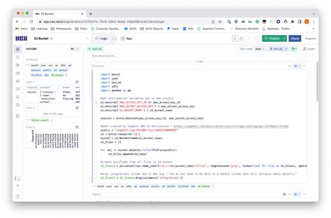 Using Hex Python Segment And Aws S3 For Easy Data Visualization And Collaboration