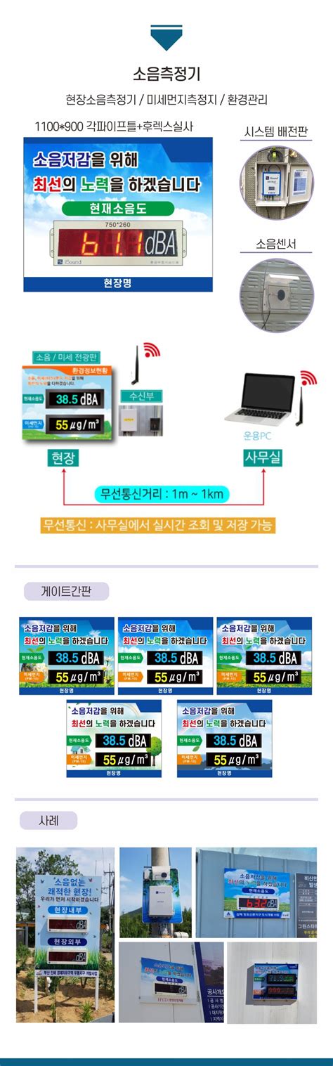소음미세먼지측정기 주삼건안전