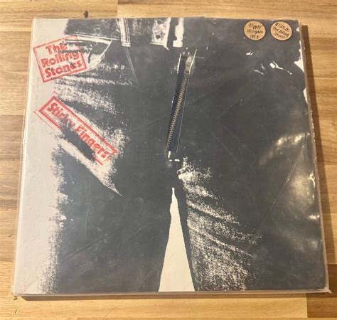 The Rolling Stones Sticky Fingers Andy Warhol Designed Working Zippe