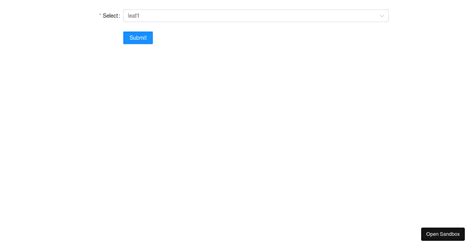表单方法调用 Ant Design Demo Codesandbox 表单方法调用 Ant Design Demo Codesandbox