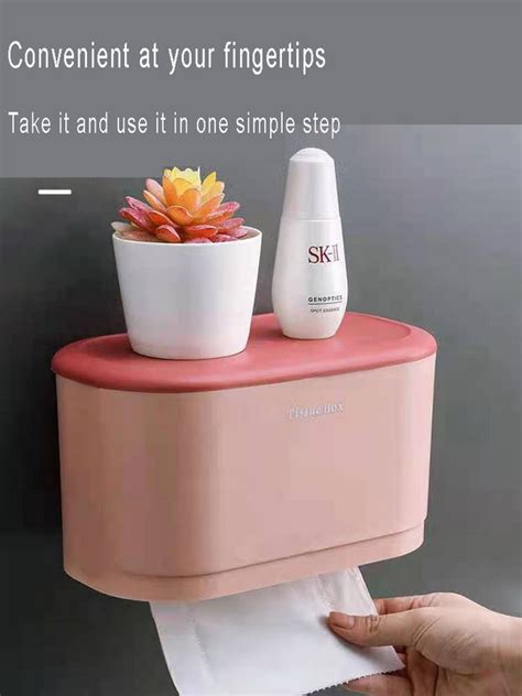 Badu Bg Монтирани на стена държачи за кутии за тоалетна хартия Водоустойчив рафт за мобилен