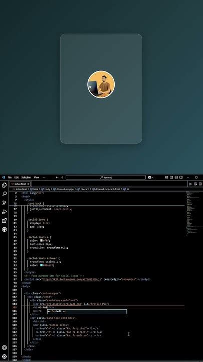 14 ️ Glassmorphism Profile Card Flip Animation Pure Html And Css