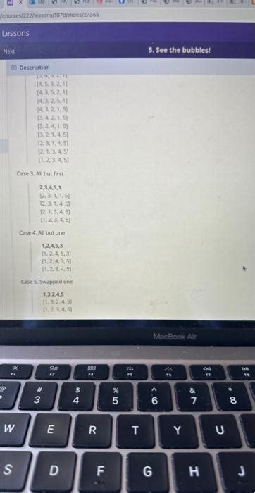 Solved 5 See The Bubbles Consider The Following