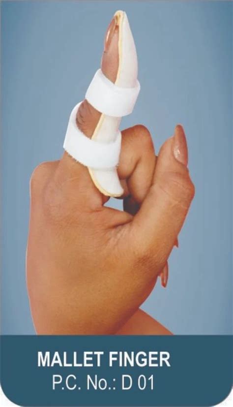 White Mallet Finger Splint For Hospital Size Small At ₹ 80 Piece In Ahmedabad