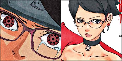 Naruto Helps Sarada Awaken Mangekyou Sharingan The First Uchiha
