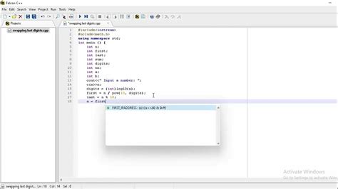 write a c program to swap the first and last digits of any numbers