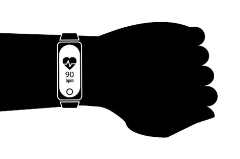 스포츠 및 피트니스 트래커가있는 손 흰색 배경에 고립 된 검은 실루엣 무자비한 기술 건강한 응용 프로그램 팔 신체 부분에 대한 스톡 벡터 아트 및 기타 이미지 Istock