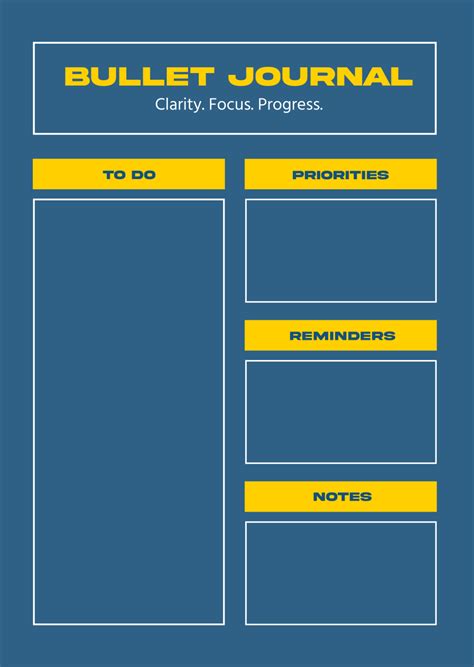 free bullet journal templates to edit online