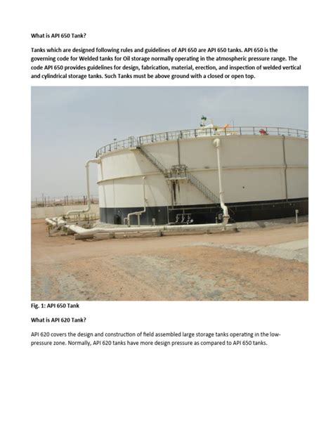 Difference Between Api 650 And Api 620 Tanks Api 650 Vs Api 620 5 Pdf Free Pdf