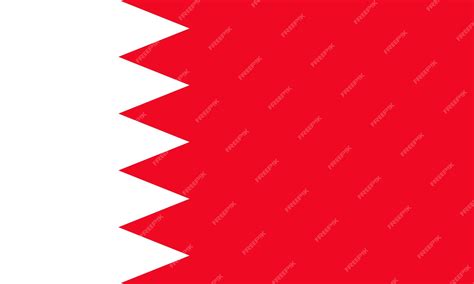 Premium Vector Bahrain Flag Official Colors And Proportion Vector