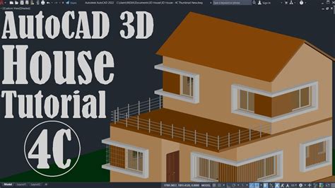 AutoCAD D House Modeling Tutorial C YouTube