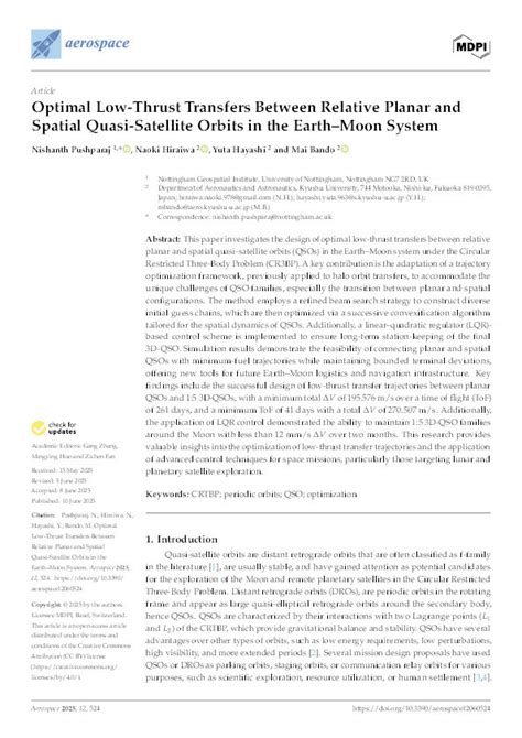 Optimal Low Thrust Transfers Between Relative Planar And Spatial Quasi